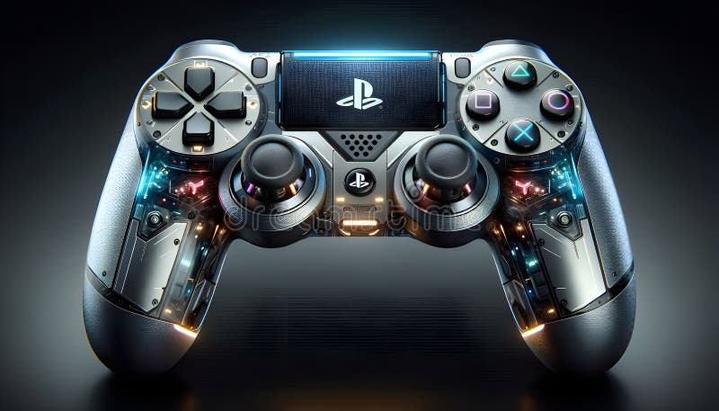 Futuristic PlayStation Controller Design Displaying Advanced Technology ...