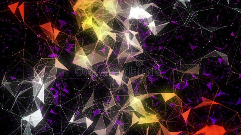Futuristic Plexus Video Animation Abstract Network Node Wave Plexus