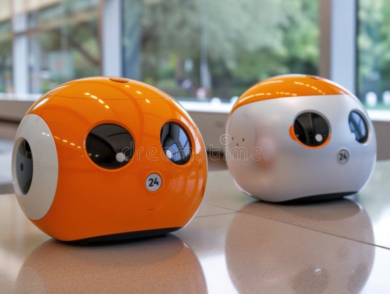 Futuristic Pod-like Workspace with a Panoramic City View Stock Image ...