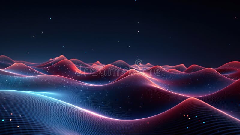 Futuristic Point Wave: Abstract Background with Dynamic Wave AI ...