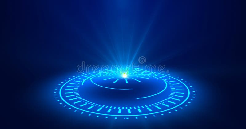 Futuristic Portals, Magic Hologram Display Technology Spotlight User ...