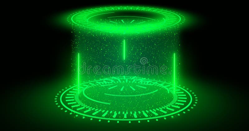 Futuristic Portals, Magic Hologram Display Technology Spotlight User ...