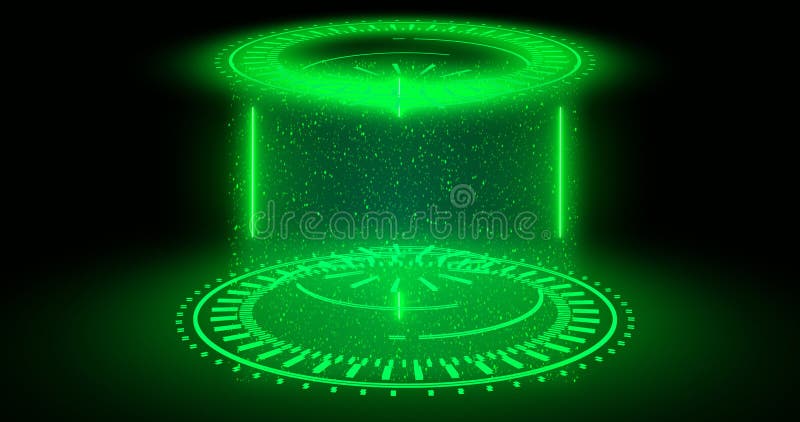 Futuristic Portals, Magic Hologram Display Technology Spotlight User ...