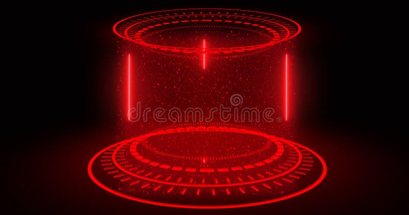 Futuristic Portals, Magic Hologram Display Technology Spotlight User ...