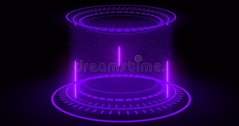 Futuristic Portals, Magic Hologram Display Technology Spotlight User ...