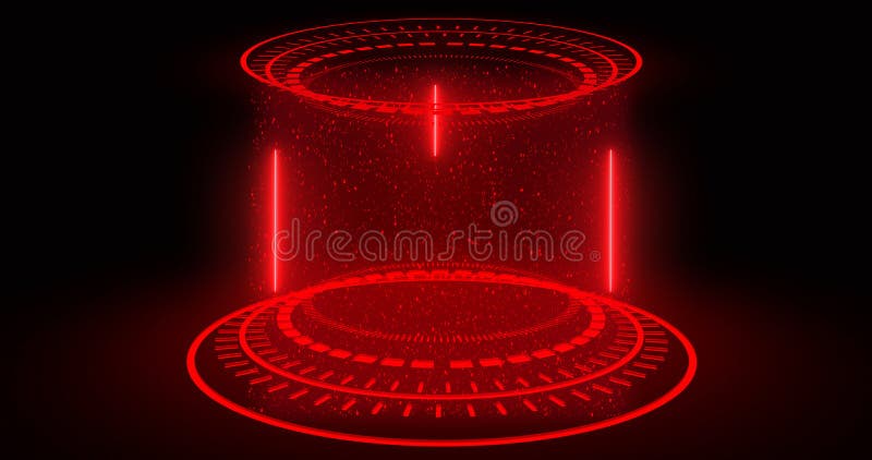 Futuristic Portals, Magic Hologram Display Technology Spotlight User ...