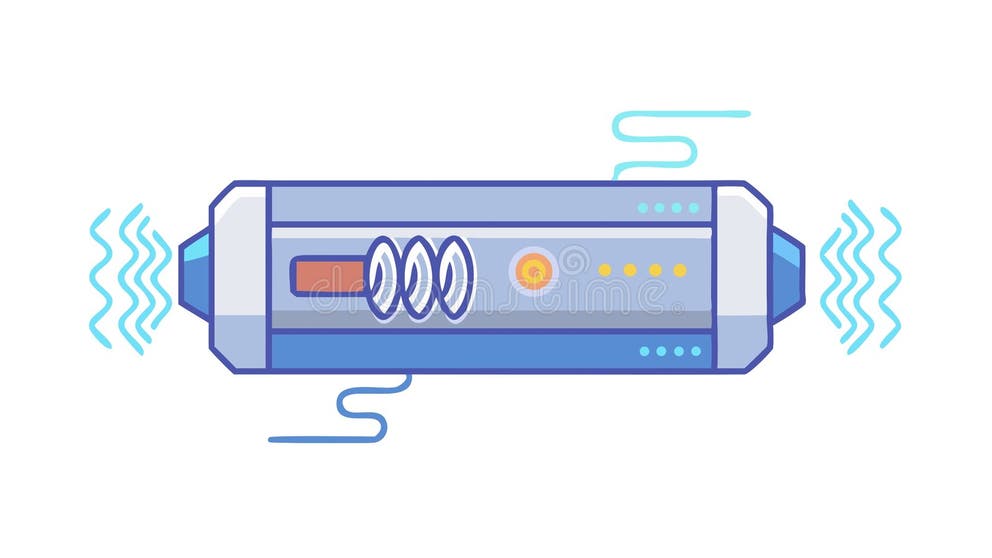 Futuristic Power Core Device, Energy Source, Vector Design Generative ...