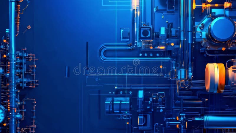 Futuristic Precision Mechanical System of Industrial Technology Stock ...