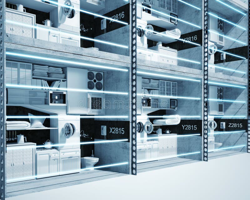 Futuristic prison stock illustration. Illustration of concept - 29624651