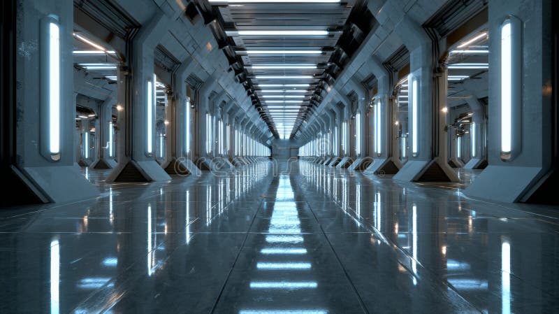 Futuristic Prison Environment Featuring AI-controlled Wardens in ...