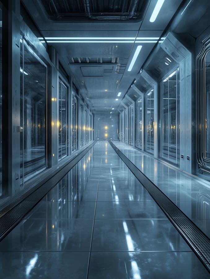 Futuristic Prison Facility Operated by Advanced Artificial Intelligence ...