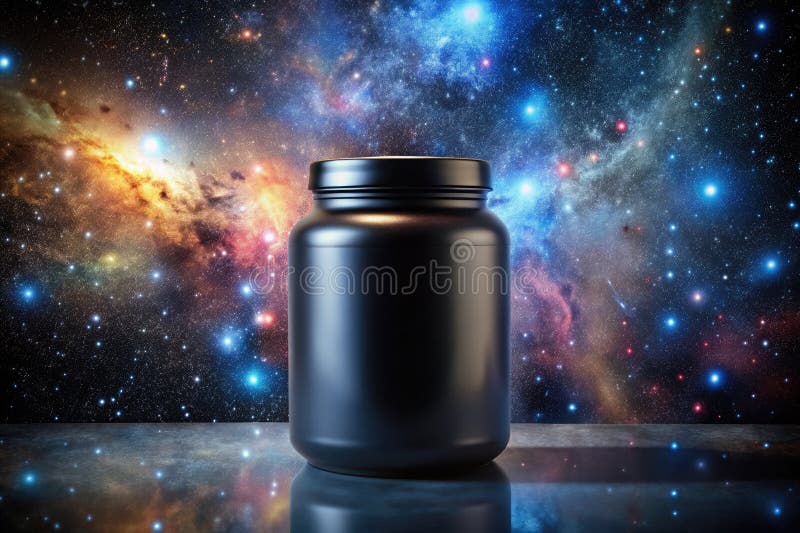 Futuristic Protein Container a Deep Space Design for Gourmet Nutrition ...