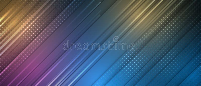 Futuristic Purple-blue Stripes with Rounds. Modern High-tech Background ...