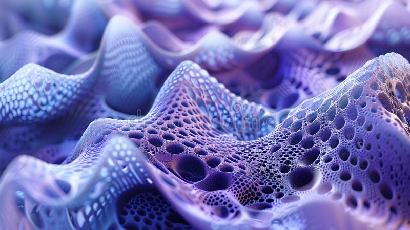 Futuristic Purple and Blue Wavy Texture. Abstract Digital Background ...