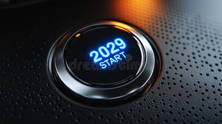 Futuristic Push Start Engine Control Panel Design for 2029 Ignition ...