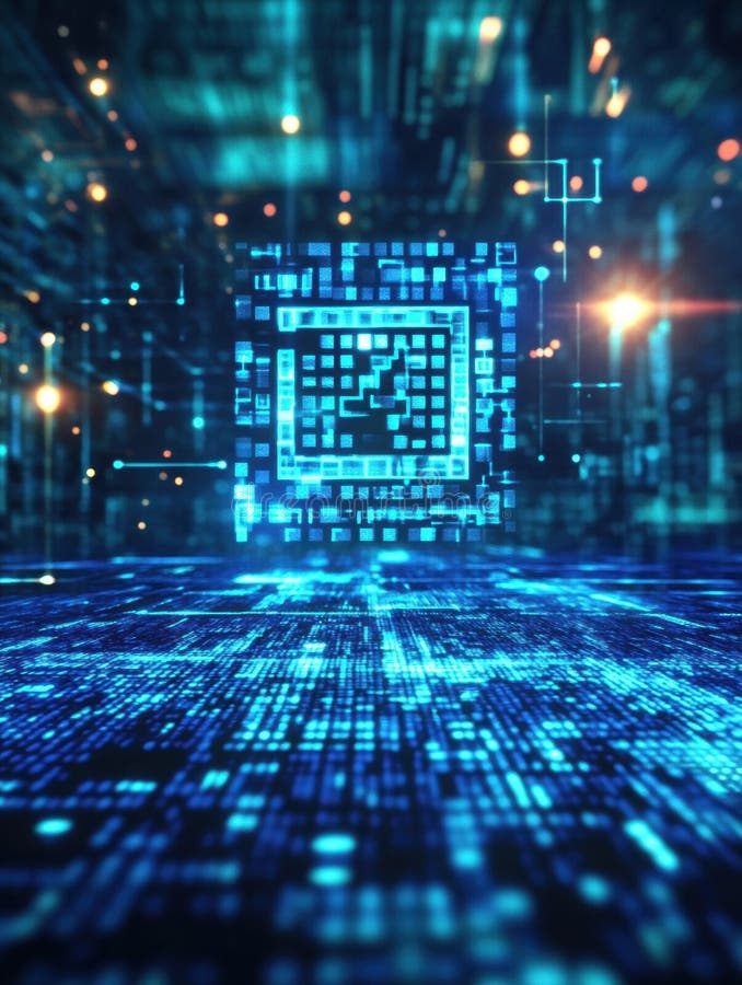 Futuristic Digital Networking Abstract Background Modern Elements ...