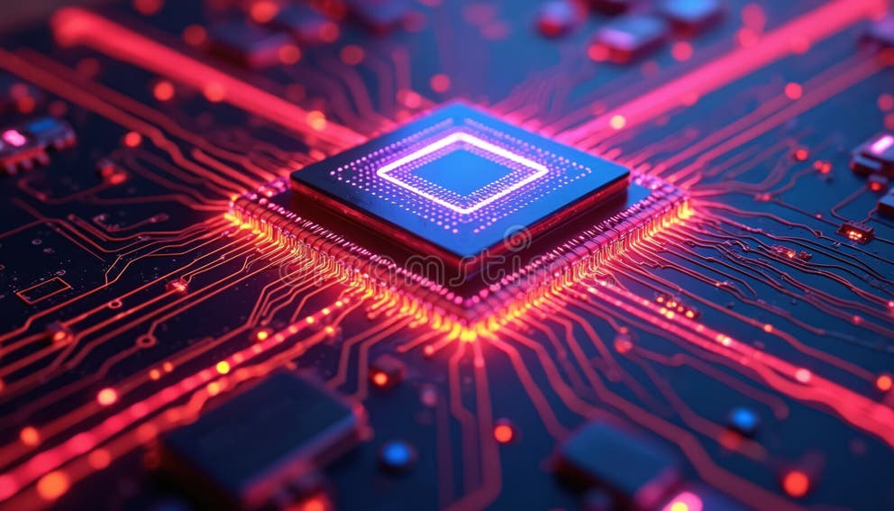 Advanced Quantum Processor Chip Stock Illustrations – 2,342 Advanced ...