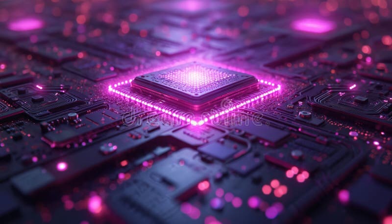 Futuristic Quantum Computer Concept Stock Illustrations – 17,014 ...