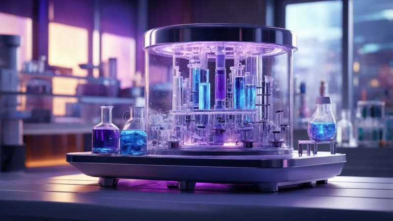 Quantum Computer in AI Drug-Discovery Lab Stock Image - Image of ...