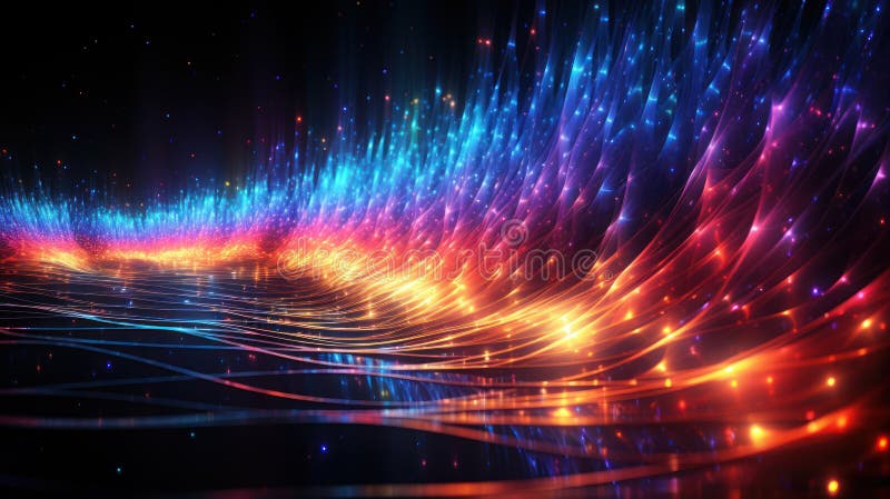 Futuristic Quantum Computer Technology Abstract Background AI Generated ...