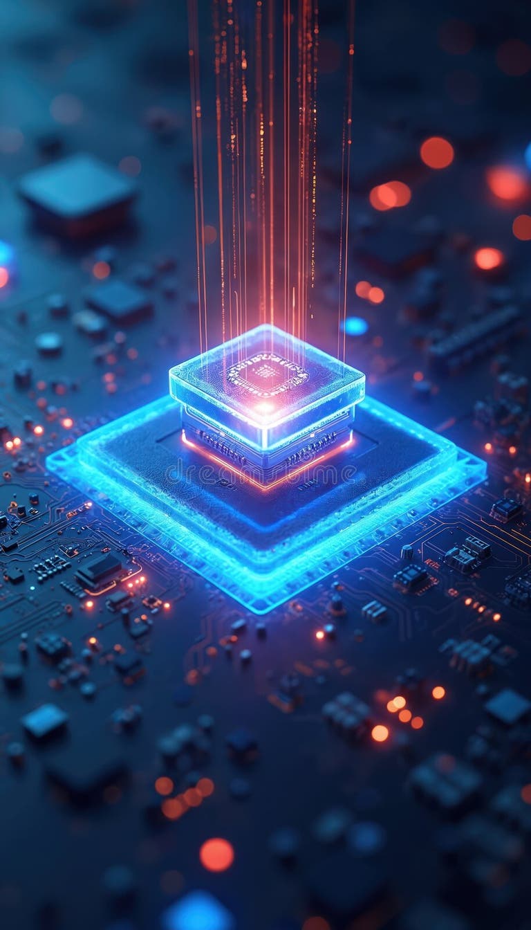 Advanced Quantum Processor Chip Stock Illustrations – 2,342 Advanced ...