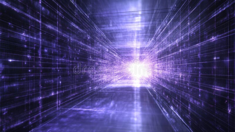 Futuristic Quantum Data Transfer Experiment Showcasing Teleportation ...