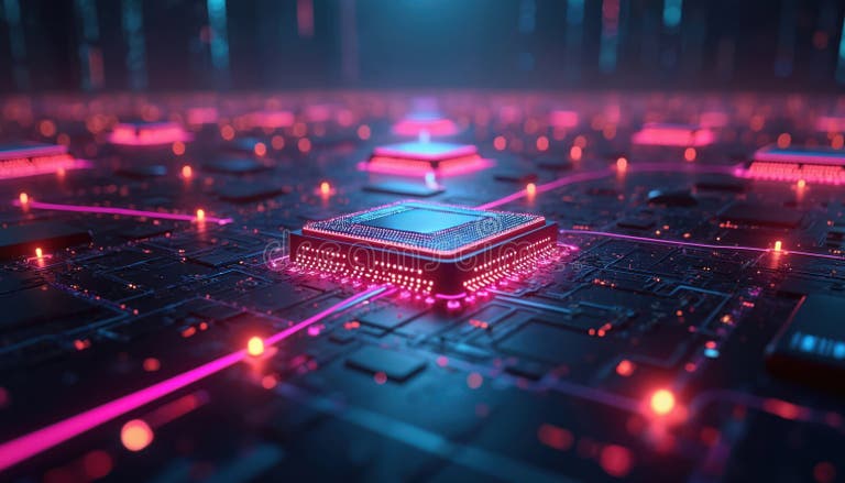 Futuristic Quantum Network Illustration Stock Illustrations – 7,938 ...