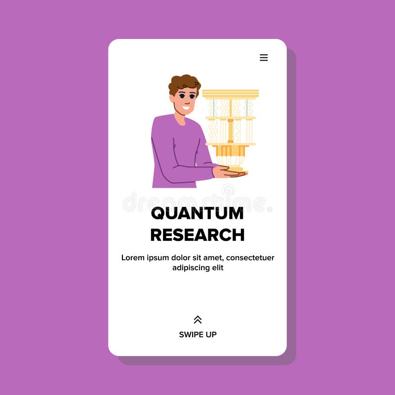 Futuristic Quantum Research Vector Stock Vector - Illustration of ...