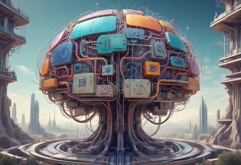 Futuristic Quantum Supercomputer with Human Brain-like Design- AI ...