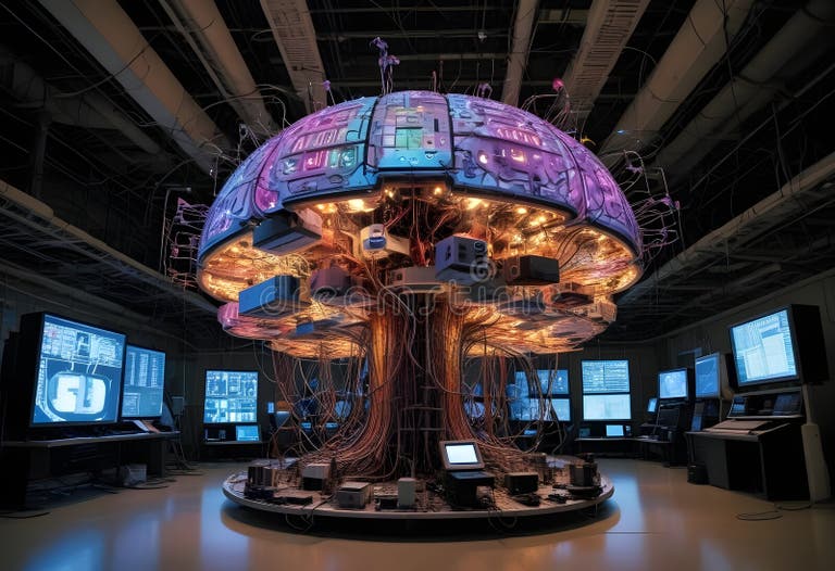 Futuristic Quantum Supercomputer with Human Brain-like Design- AI ...