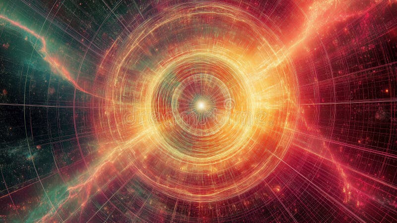 Futuristic Quantum Wormhole with Energy Vortex Effect Stock ...