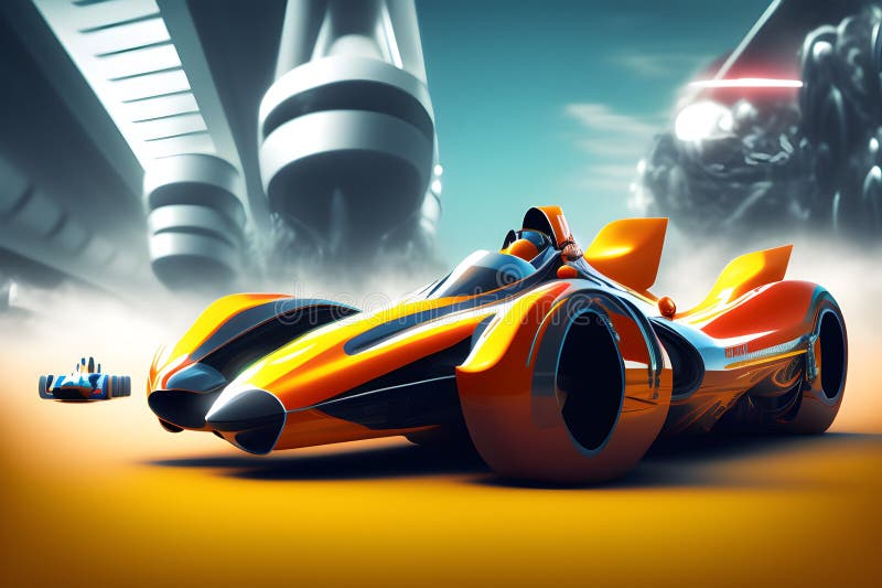 Futuristic Racing Formula, Generative AI Illustration Stock ...