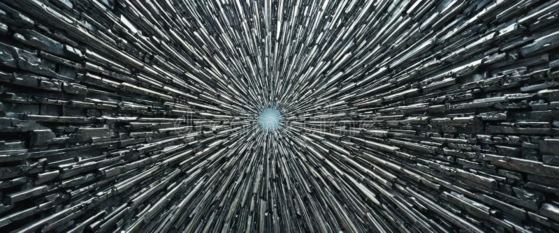 Futuristic Radial Pattern with Metallic Texture Stock Image - Image of ...