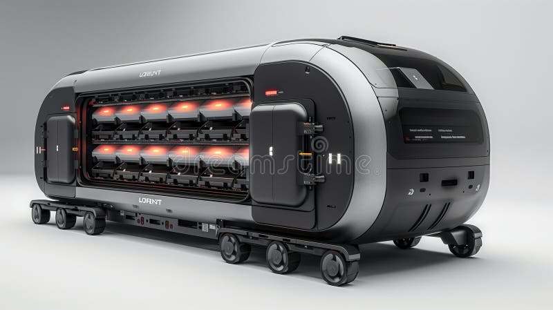 Autonomous High-Tech Railway Maintenance Vehicle on Display Stock Photo ...