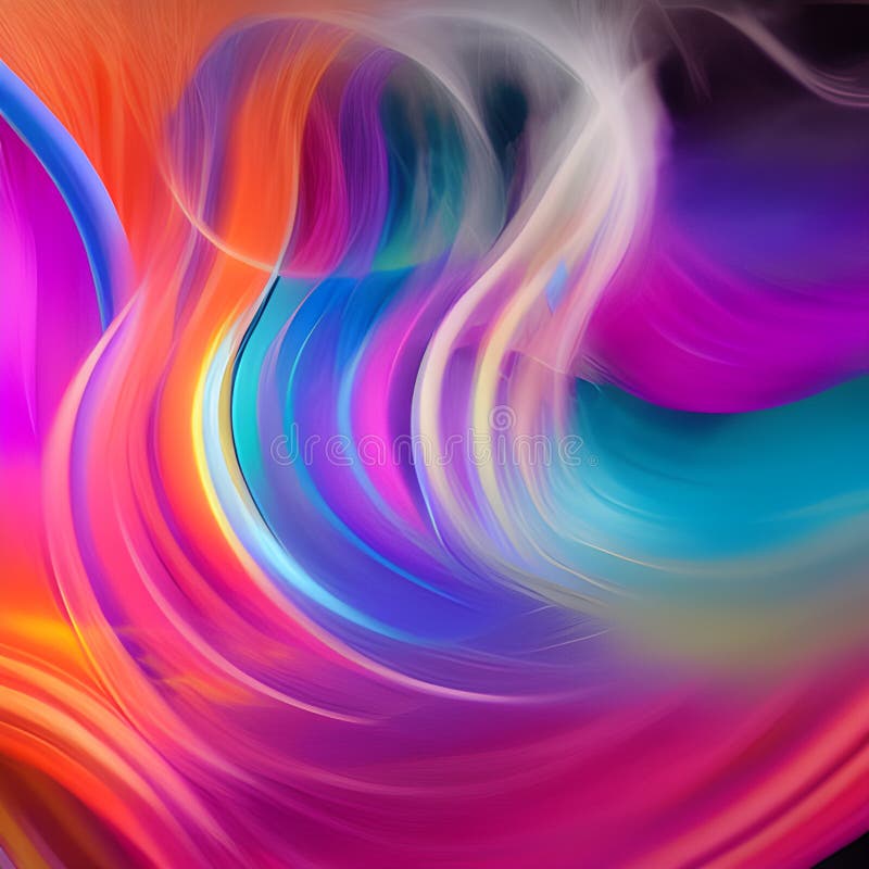 Futuristic Random Image Background, Colourful Cloud Smoke Abstract Line ...