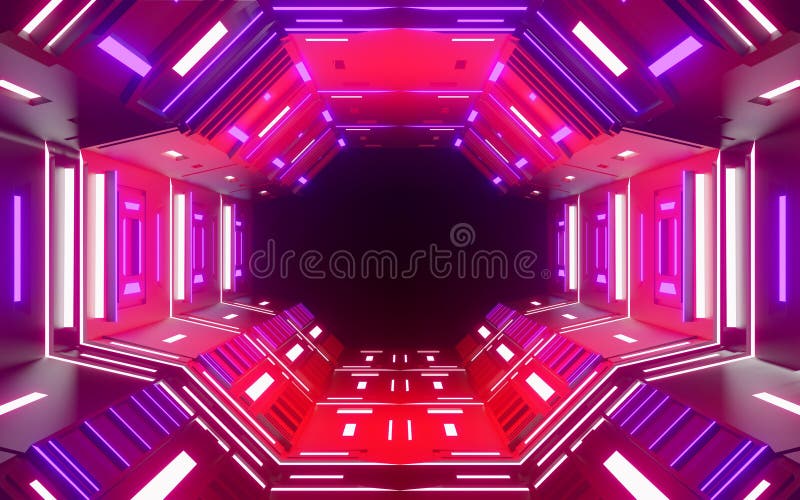 Sci-FI Spaceship Gate, 3D Rendering Stock Illustration - Illustration ...