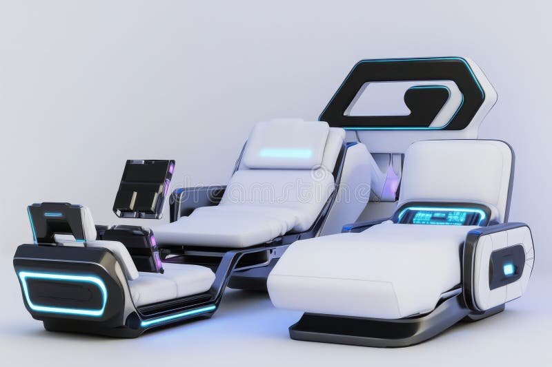 Futuristic Reclining Chairs Designed for Relaxation and Comfort in a ...