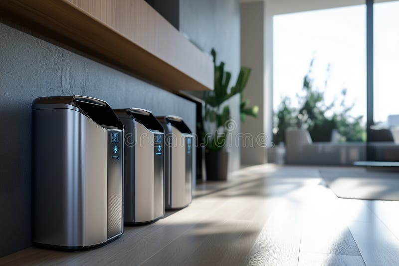 Futuristic Recycle Bin in Modern Home Designed for an Efficient and ...