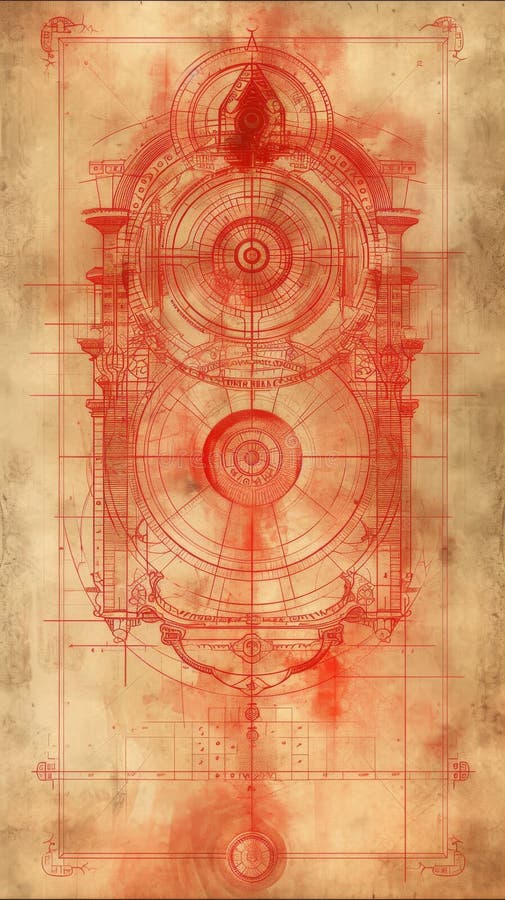 Design Blueprint Background Geometric Shapes Abstract Industrial Stock ...