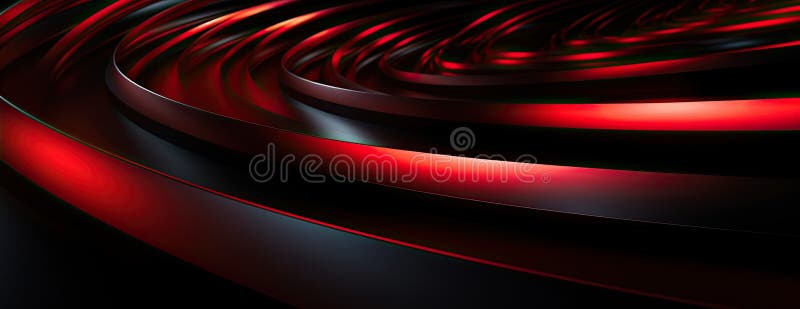 Futuristic Red Technology Design. Generative AI Stock Illustration ...