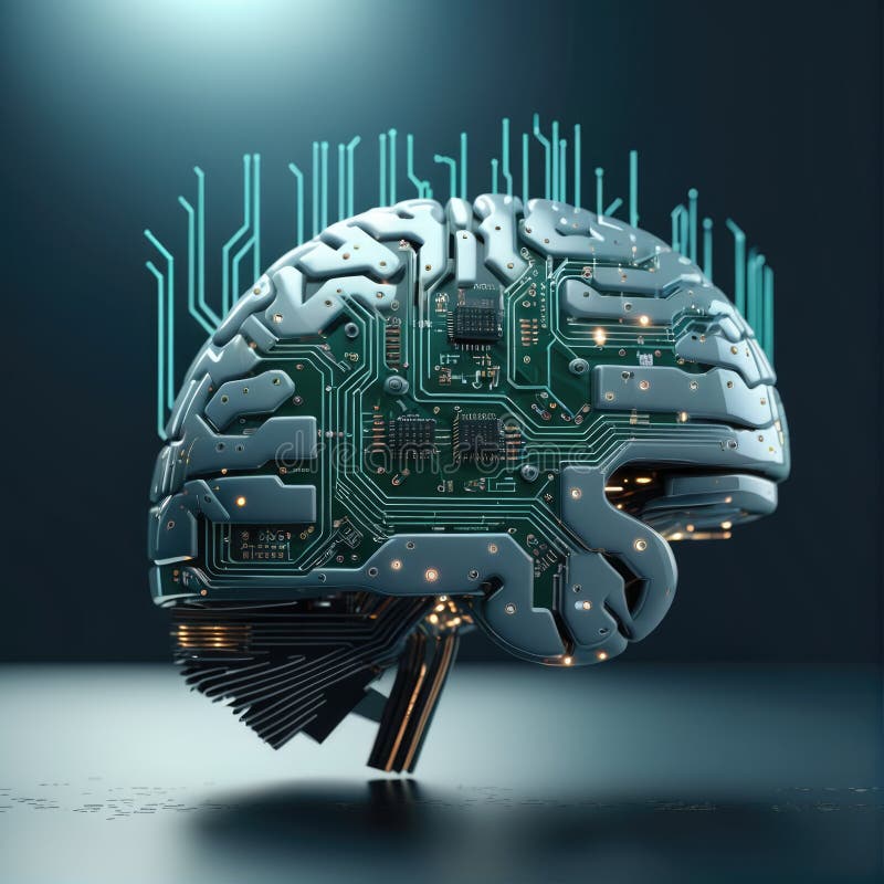 A Futuristic Representation of a Human Brain Integrated with Circuit ...