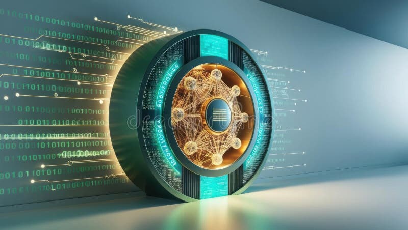 Futuristic Representation of a Quantum Computing Device, Showcasing ... Futuristic Representation of a Quantum Computing Device, Showcasing ...