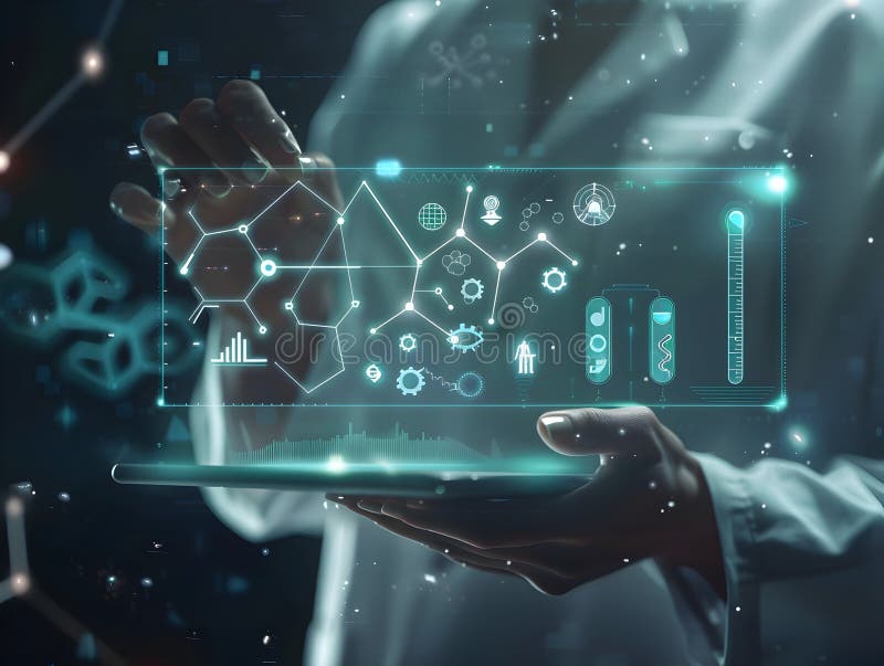 Futuristic Research and Development Digital Interface with Virtual ...