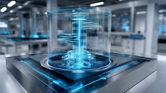 Futuristic Research Lab Featuring Advanced Vertical-axis Technology ...