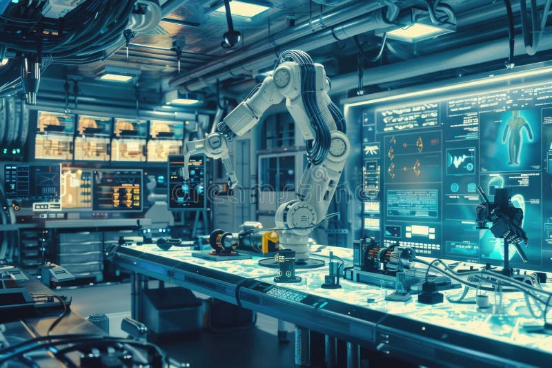 Human Scientists and AI Collaborate in Futuristic Research Lab AIG60 ...