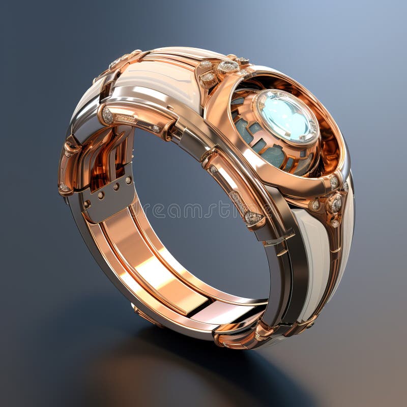 Futuristic Ring, Ai Generated Stock Illustration - Illustration of ...