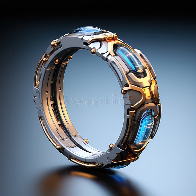 Futuristic Ring, Ai Generated Stock Illustration - Illustration of iron ...
