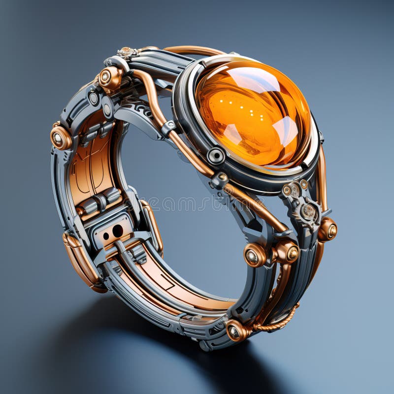 Futuristic Ring, Ai Generated Stock Illustration - Illustration of ...