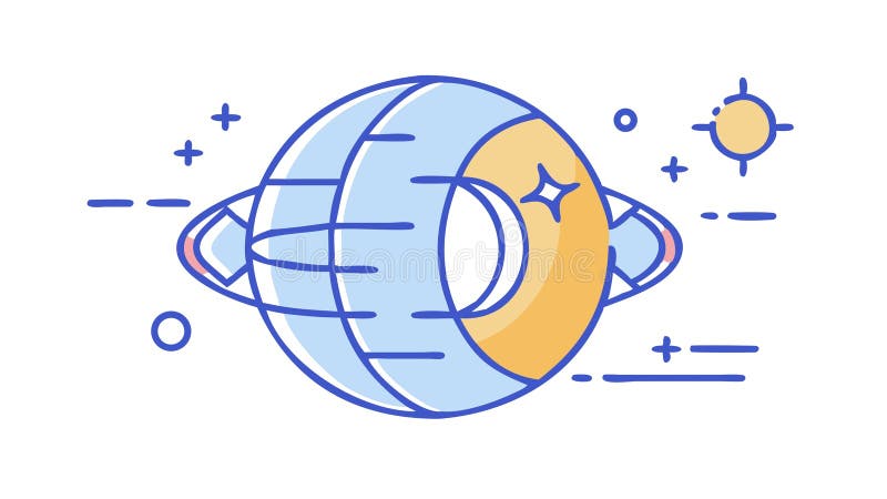 Futuristic Ringed Planet, Advanced Space Technology and Exploration ...