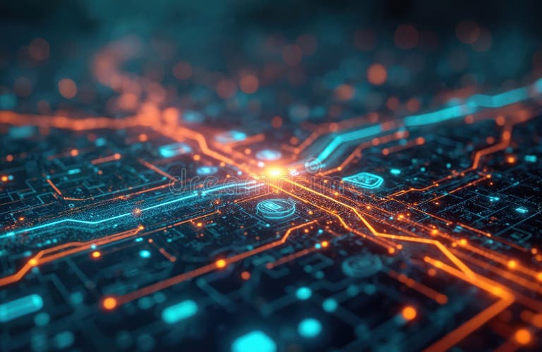 Futuristic Roadmap Illustration with Modern Technology Concept. Data ...